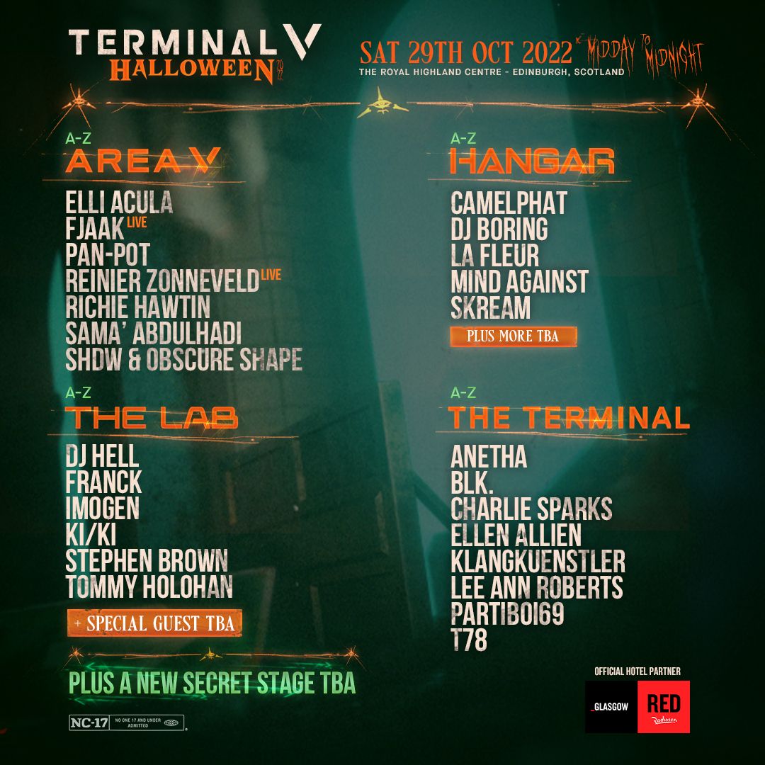 Terminal V reveals full lineup and announces stage splits for Halloween ...